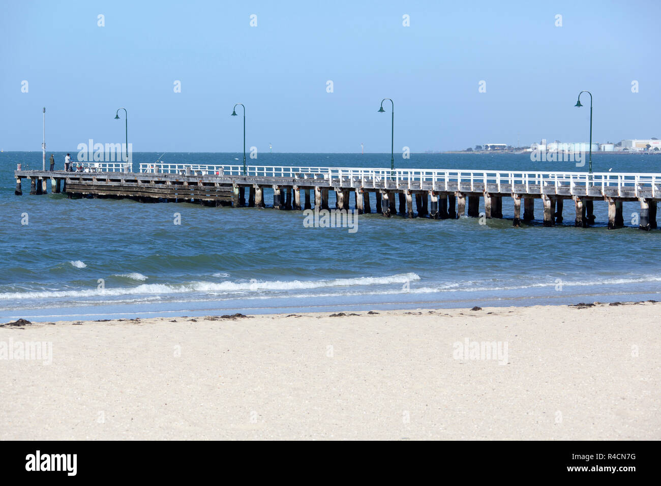 Melbourne Beach Pier Stock Photo - Alamy
