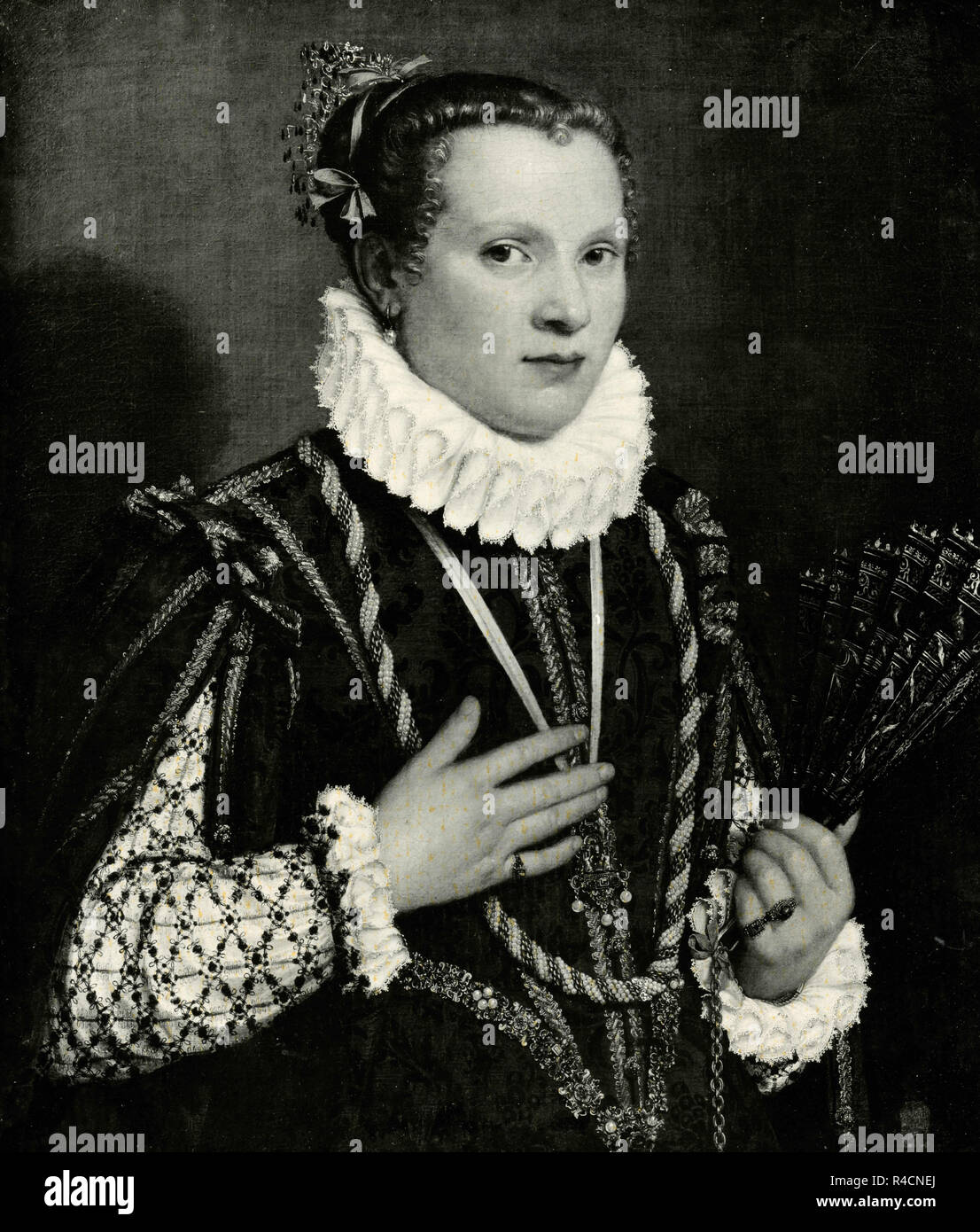 Giovanni battista moroni portrait of a lady hi-res stock photography ...