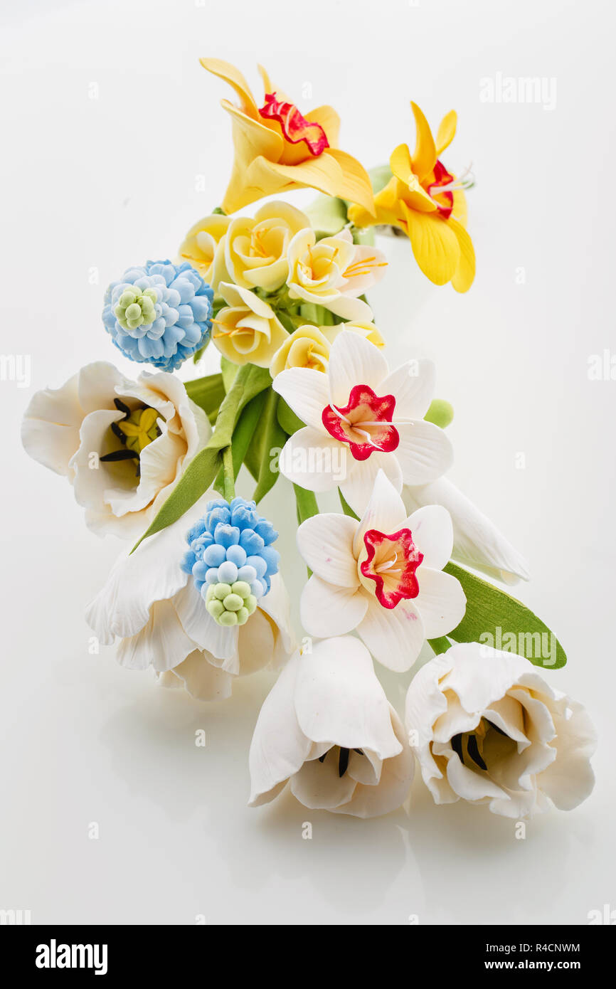 Beautiful spring flower bouquet Stock Photo - Alamy