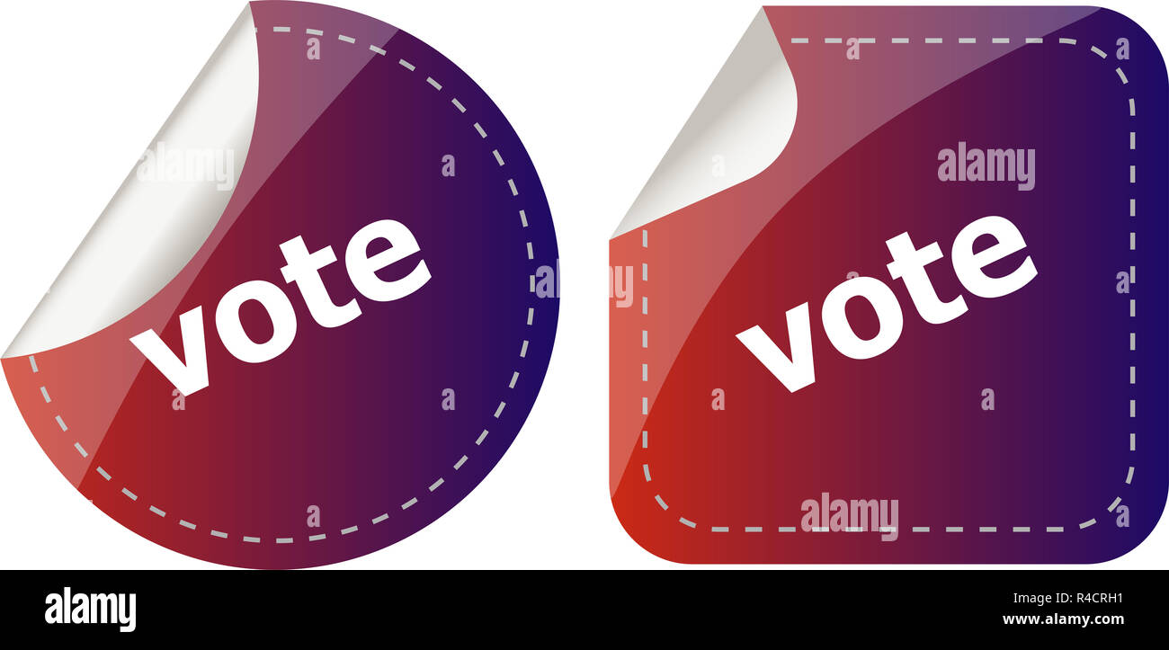 Vote badge blank hi-res stock photography and images - Alamy