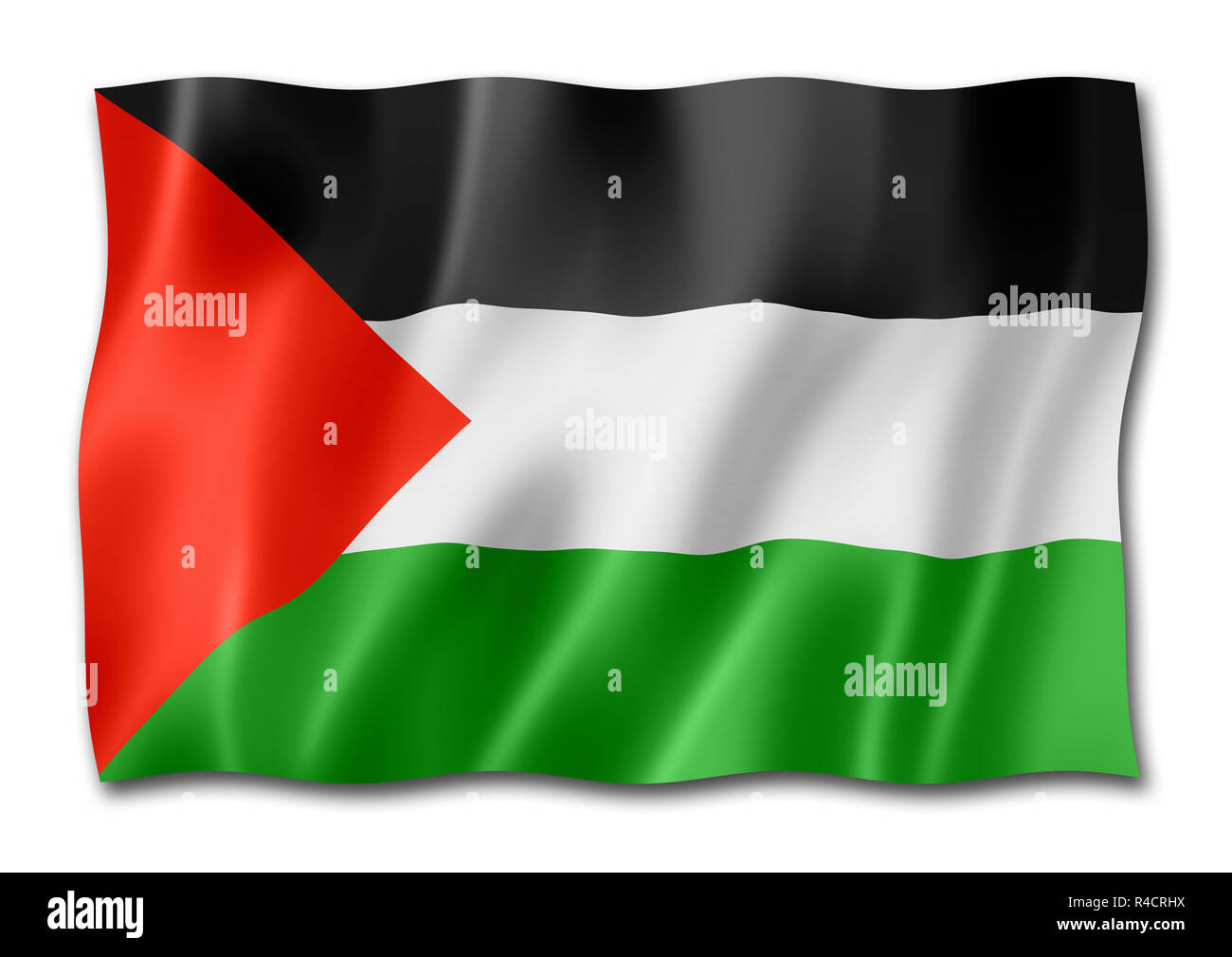 National flag palestine black white hi-res stock photography and images ...