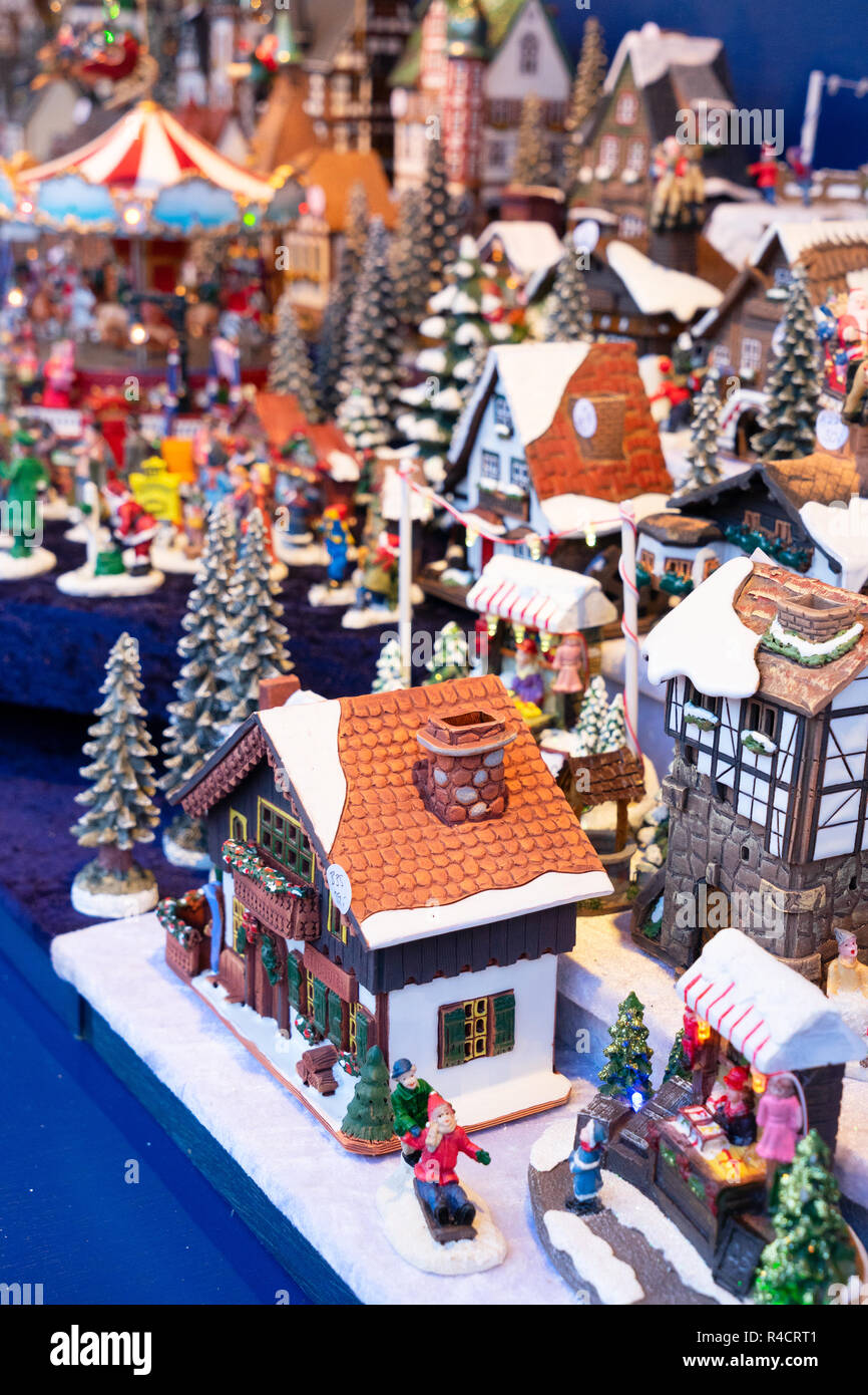 Christmas market kiosk details - coloful traditional german winter ...