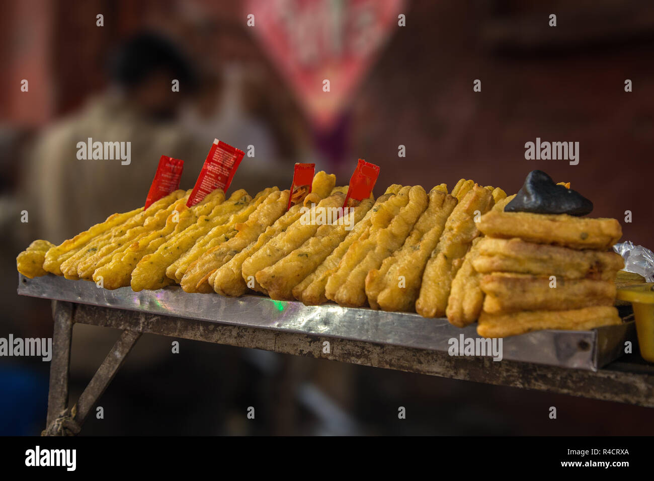 Delicious street food, Mix vegetable pakoras, Bread pakoda. India Stock ...