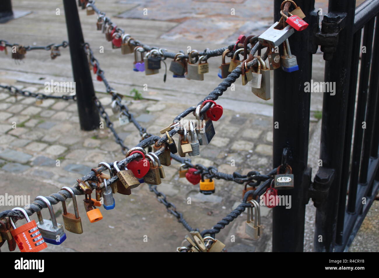 Love Locks Albert Dock Liverpool High Resolution Stock Photography and ...