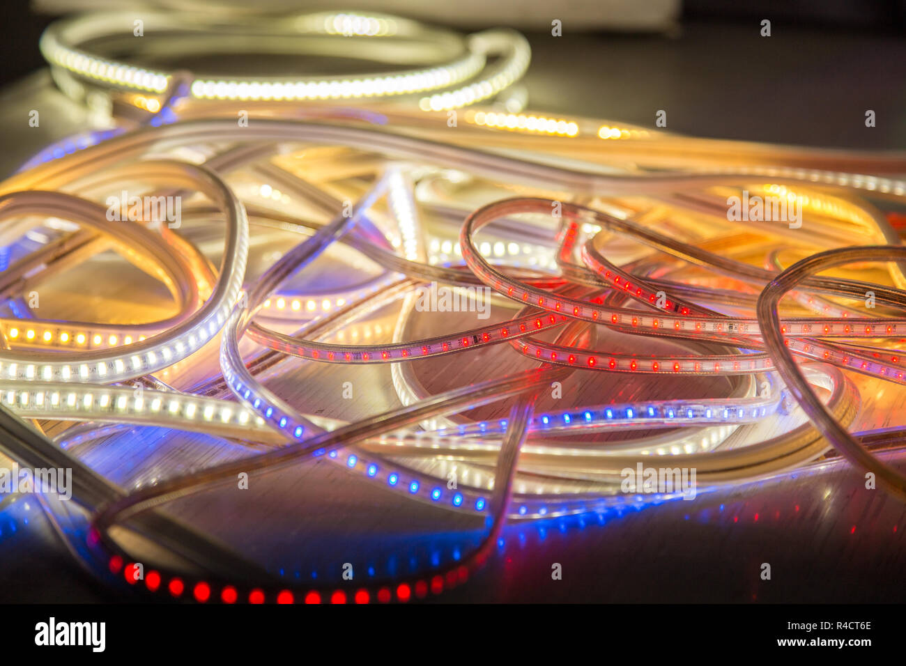 led light strip rgb color Stock Photo - Alamy