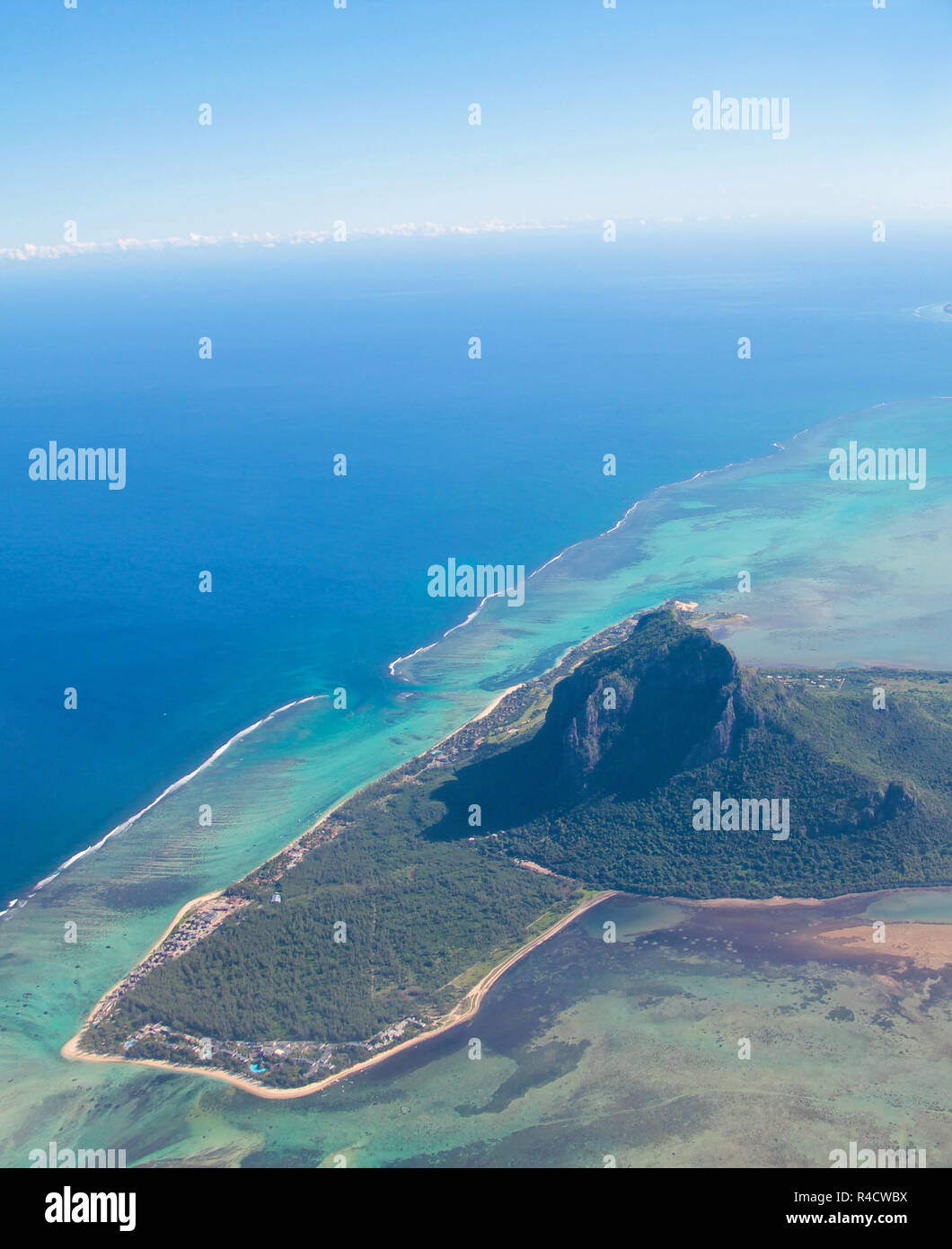 Aerial view Mauritius Stock Photo - Alamy