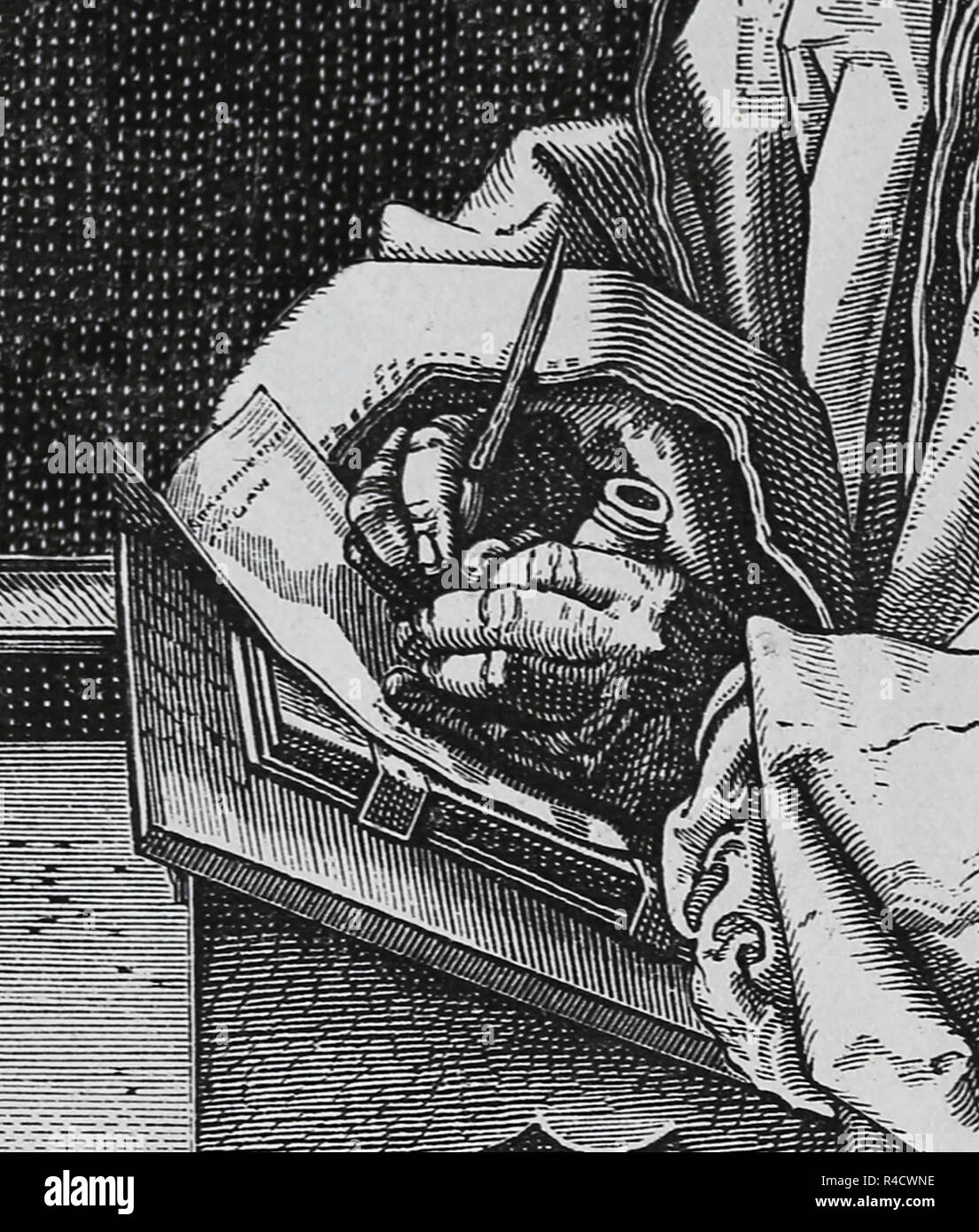 Portrait of Erasmus of Rotterdam Engraving by Albrecht Durer, 1526 ...