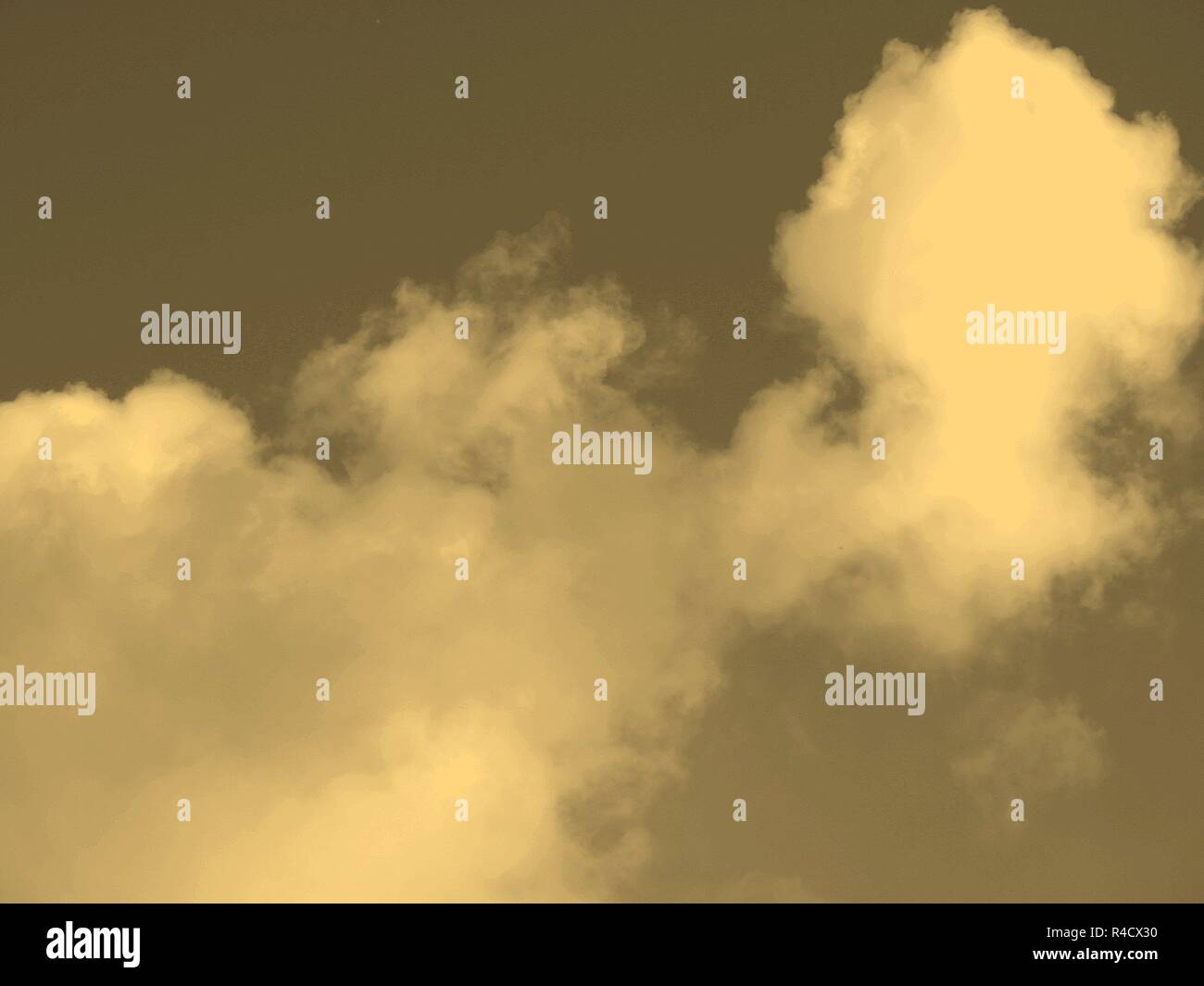 Blue sky with clouds sepia Stock Photo - Alamy