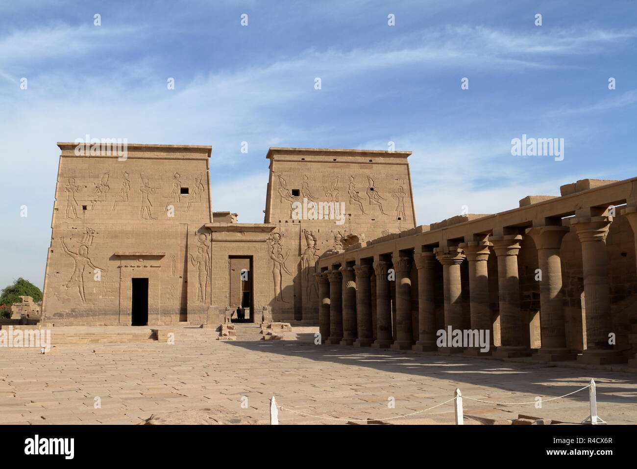 the isis temple of philae in egypt Stock Photo - Alamy
