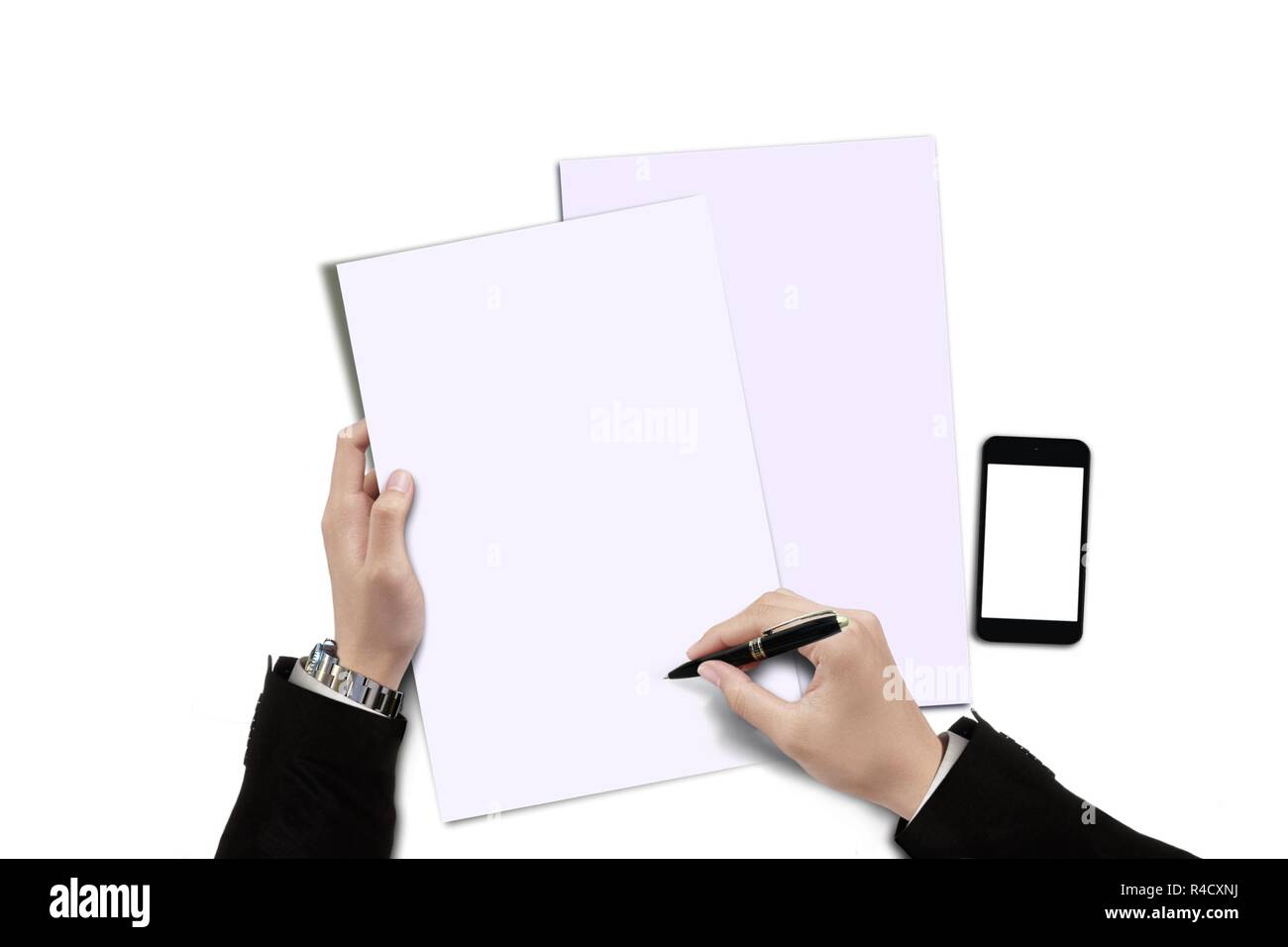 Project signing Cut Out Stock Images & Pictures - Alamy