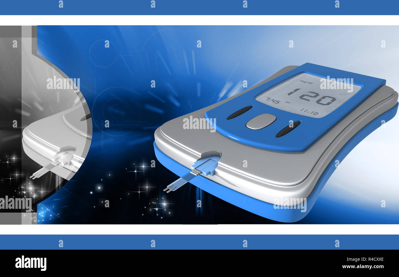 Digital blood glucose meter hi-res stock photography and images - Alamy