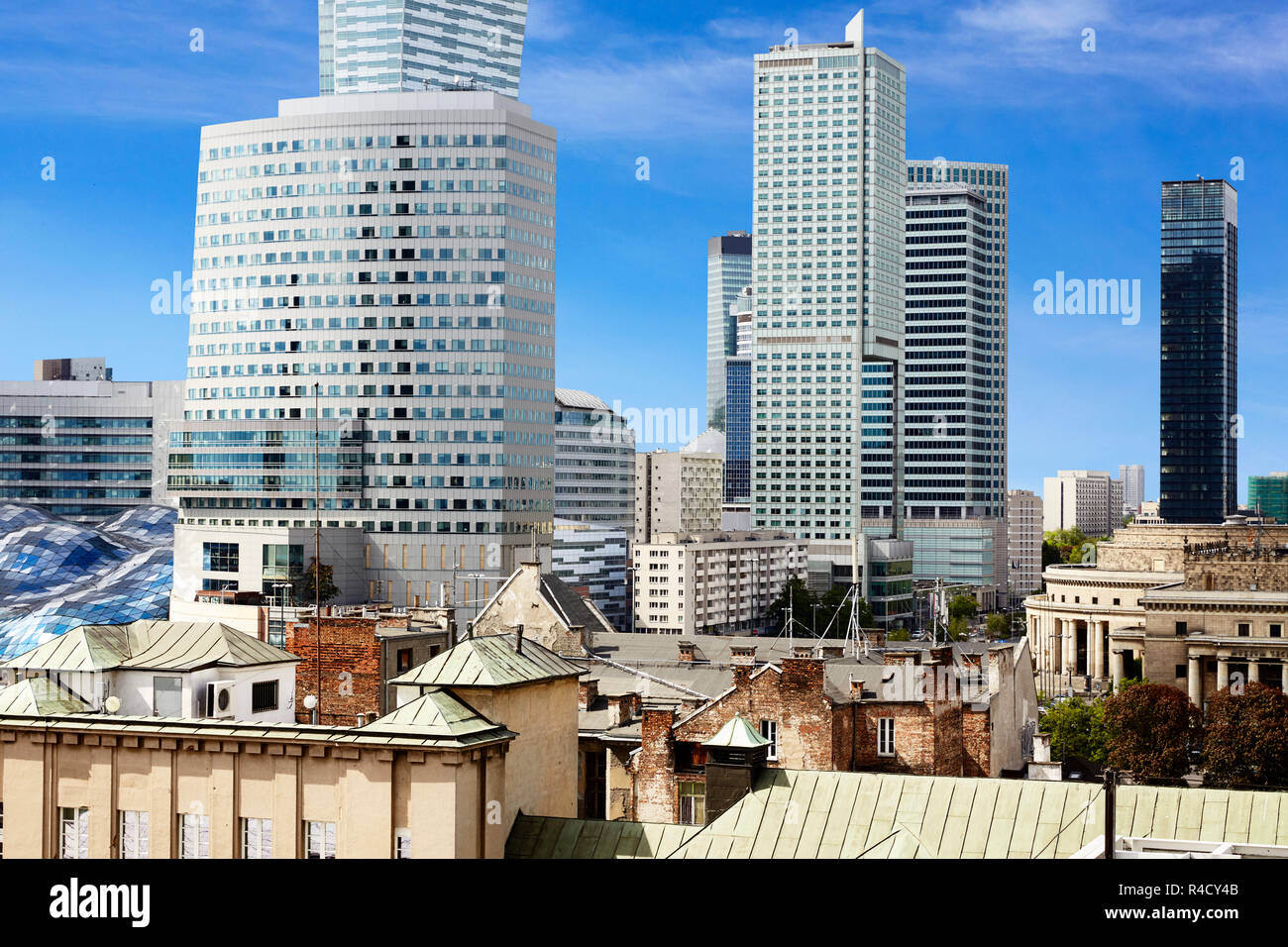 Old and modern part of the city Stock Photo - Alamy