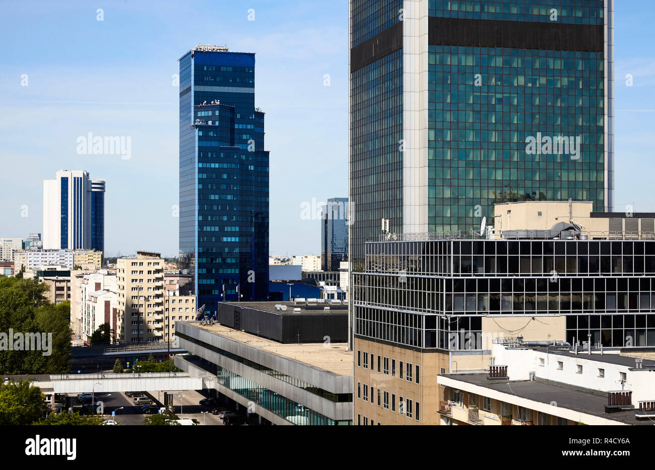 Old style skyscrapers at Warsaw city center Stock Photo - Alamy