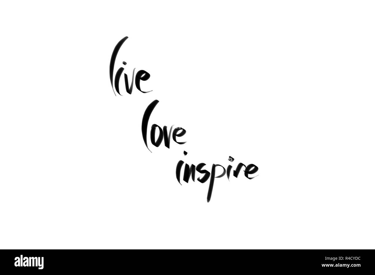 Handwritten love poster Black and White Stock Photos & Images - Alamy