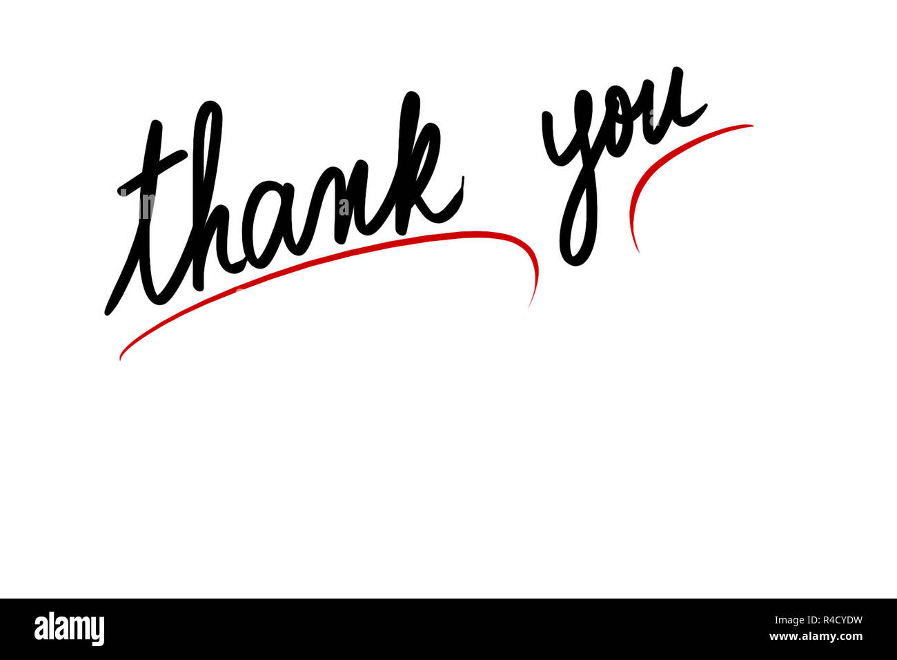 Thank you message Stock Photo - Alamy