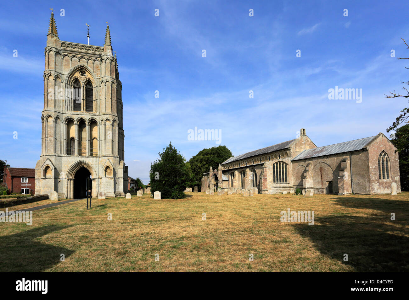 The Bell Tower of St Mary the Virgin church, West Walton village ...