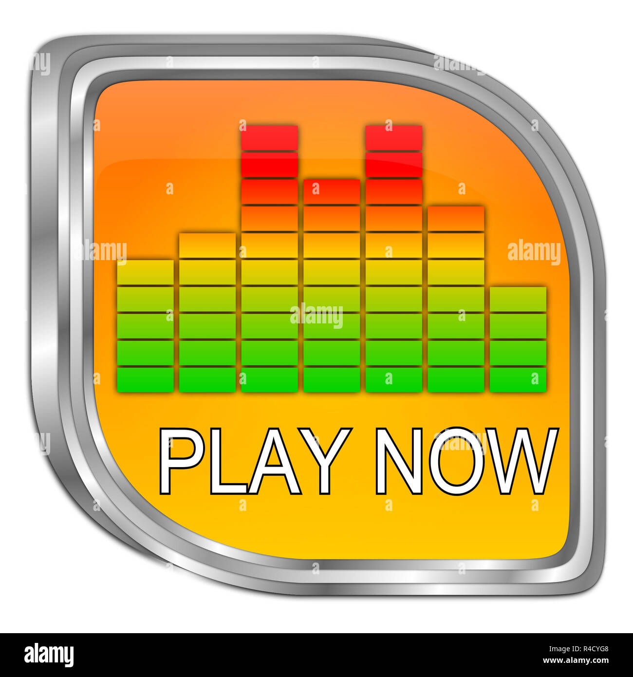 colorful Play Button - 3D illustration Stock Photo - Alamy