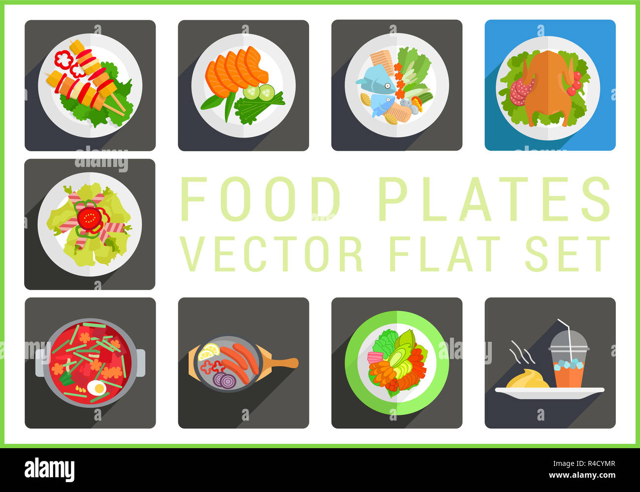 Collection dishes frying pan hi-res stock photography and images - Alamy