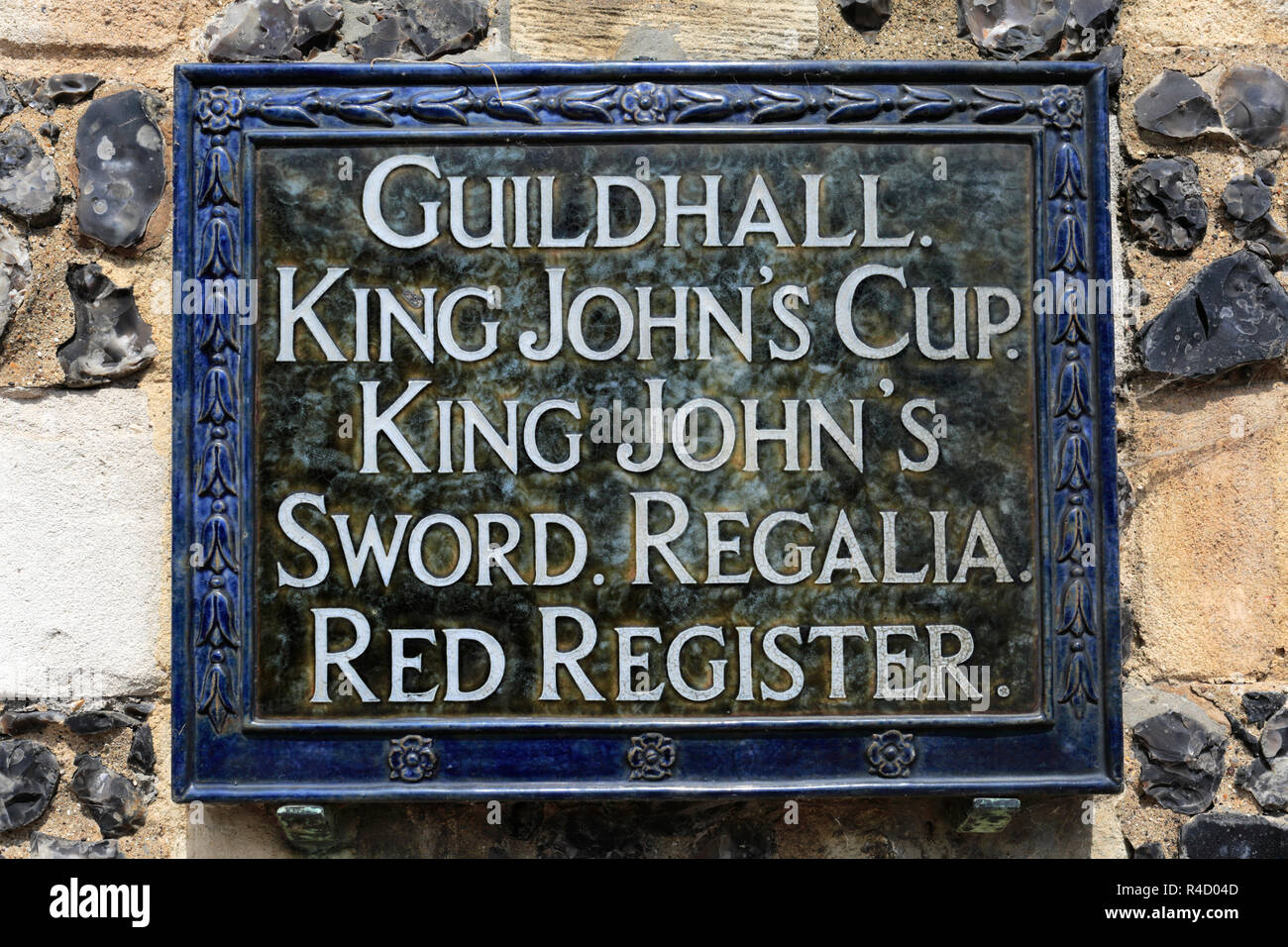 The Town Hall and Trinity Guildhall, Kings Lynn town, Norfolk, England ...