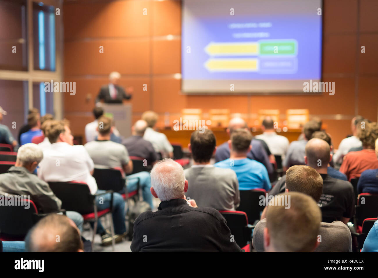 Audience in the lecture hall Stock Photo - Alamy