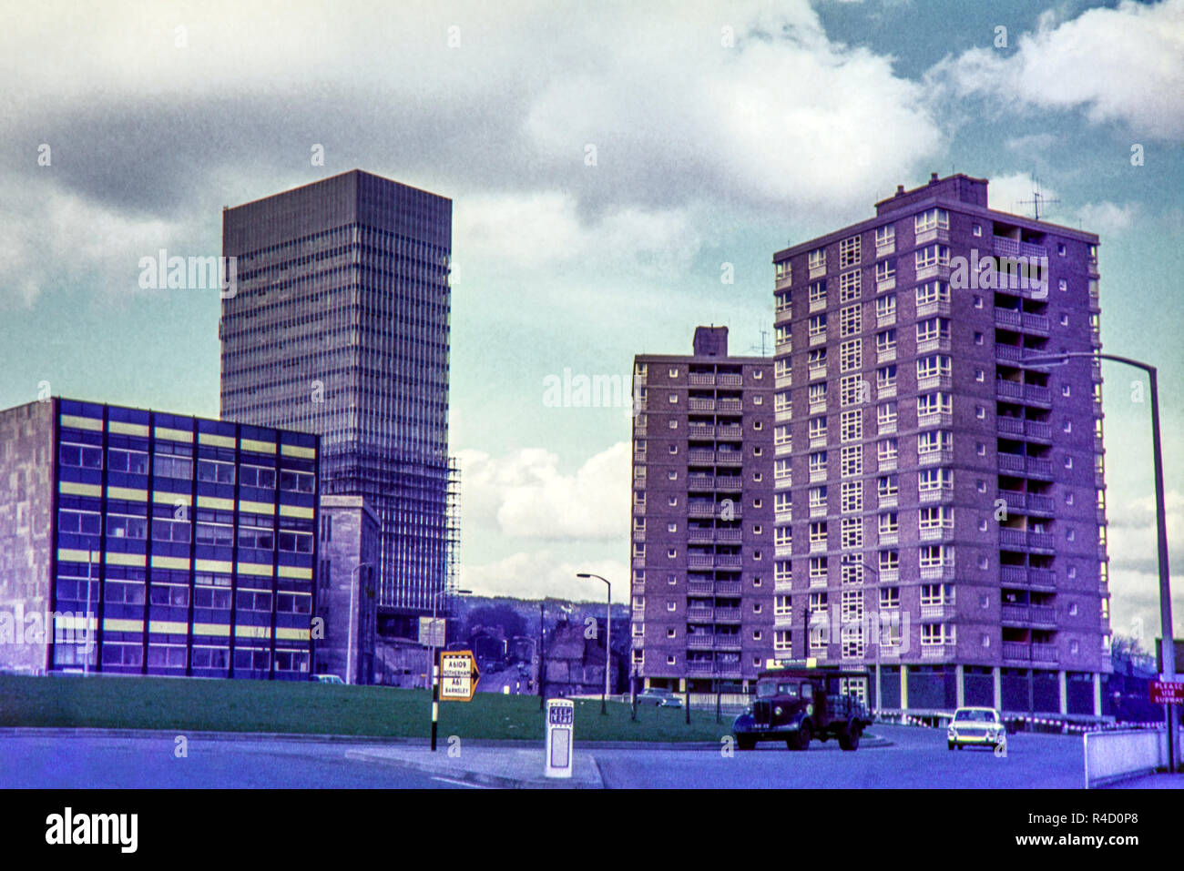 The Arts Tower (centre left of the image) is a building situated on ...