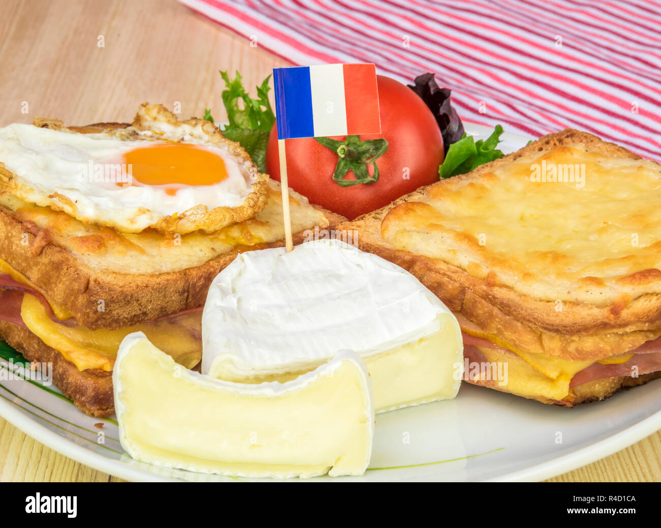 Plate with traditional french food Stock Photo - Alamy
