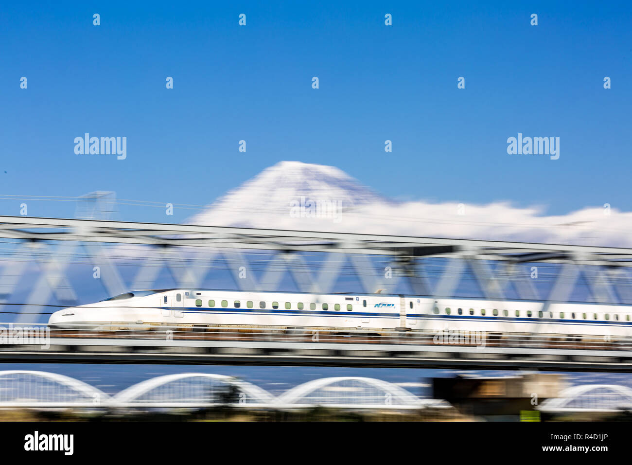 high speed train with motion blur Stock Photo - Alamy