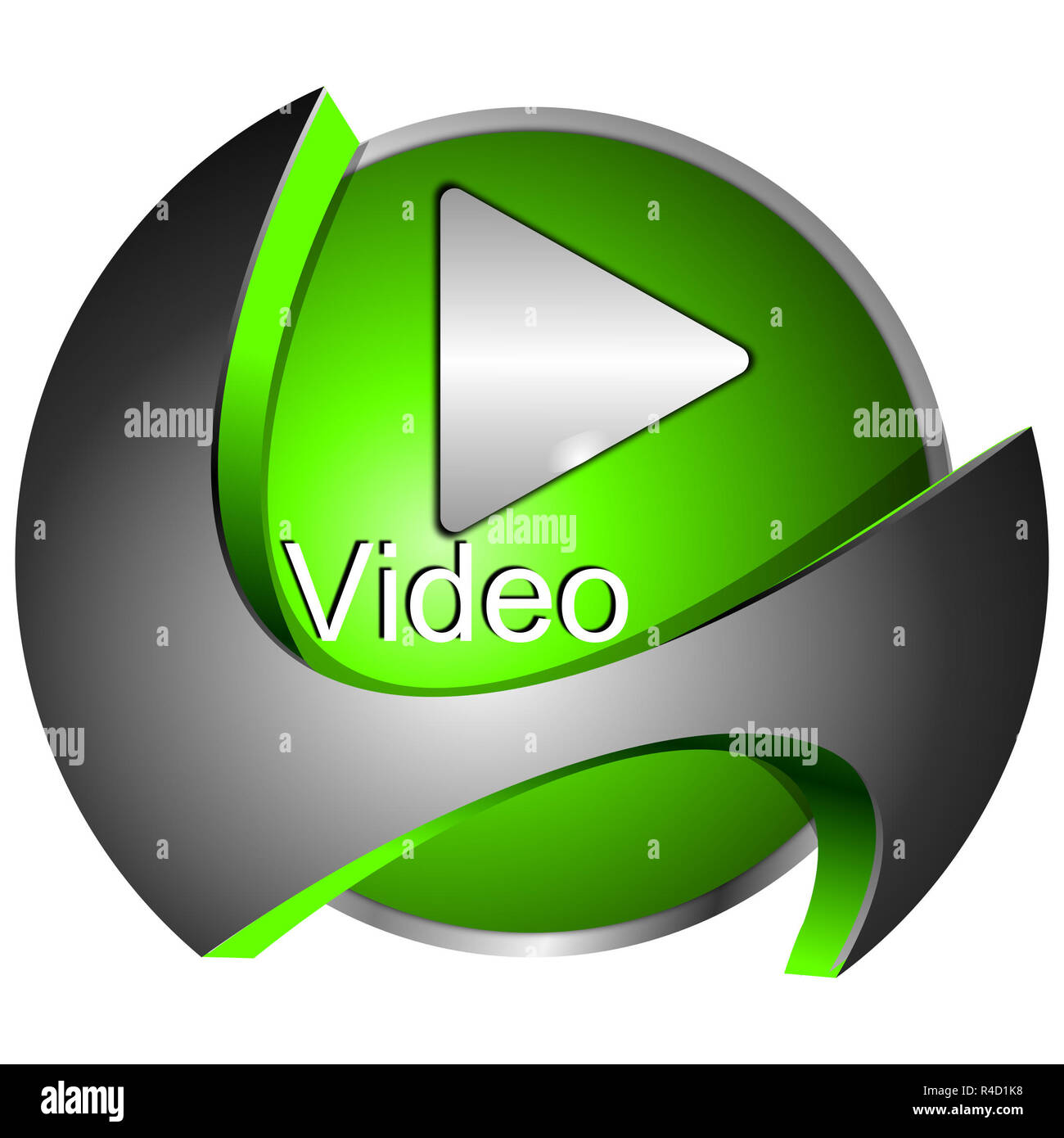 Play Video Icon Green