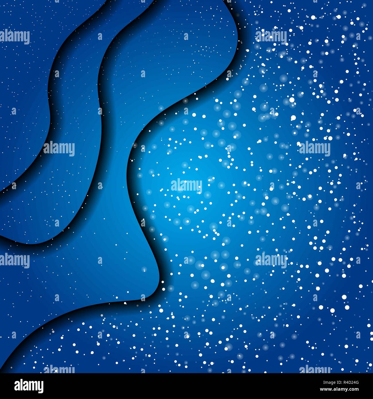 Tiny snow falling in winter Stock Vector Images - Alamy