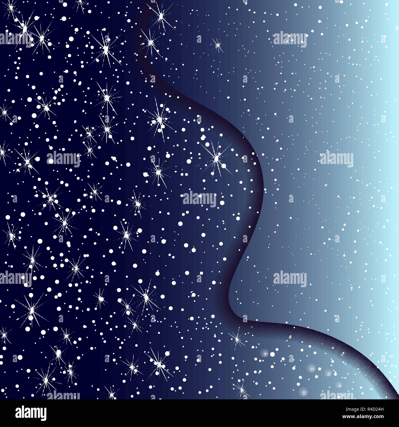 Tiny snow falling in winter Stock Vector Images - Alamy