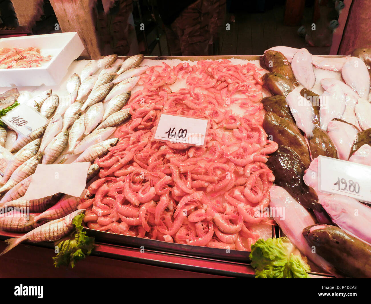 Venetian fish market Stock Photo - Alamy