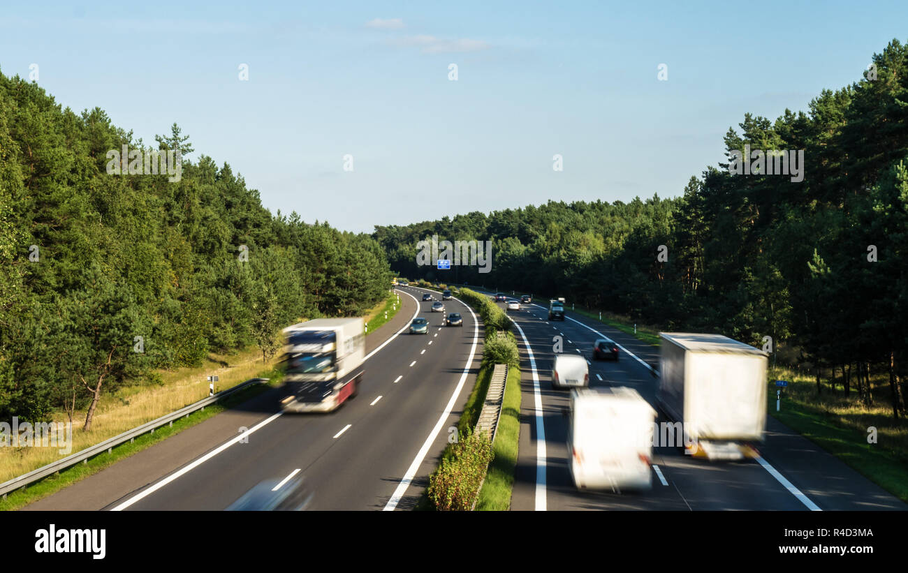traffic on highway Stock Photo - Alamy