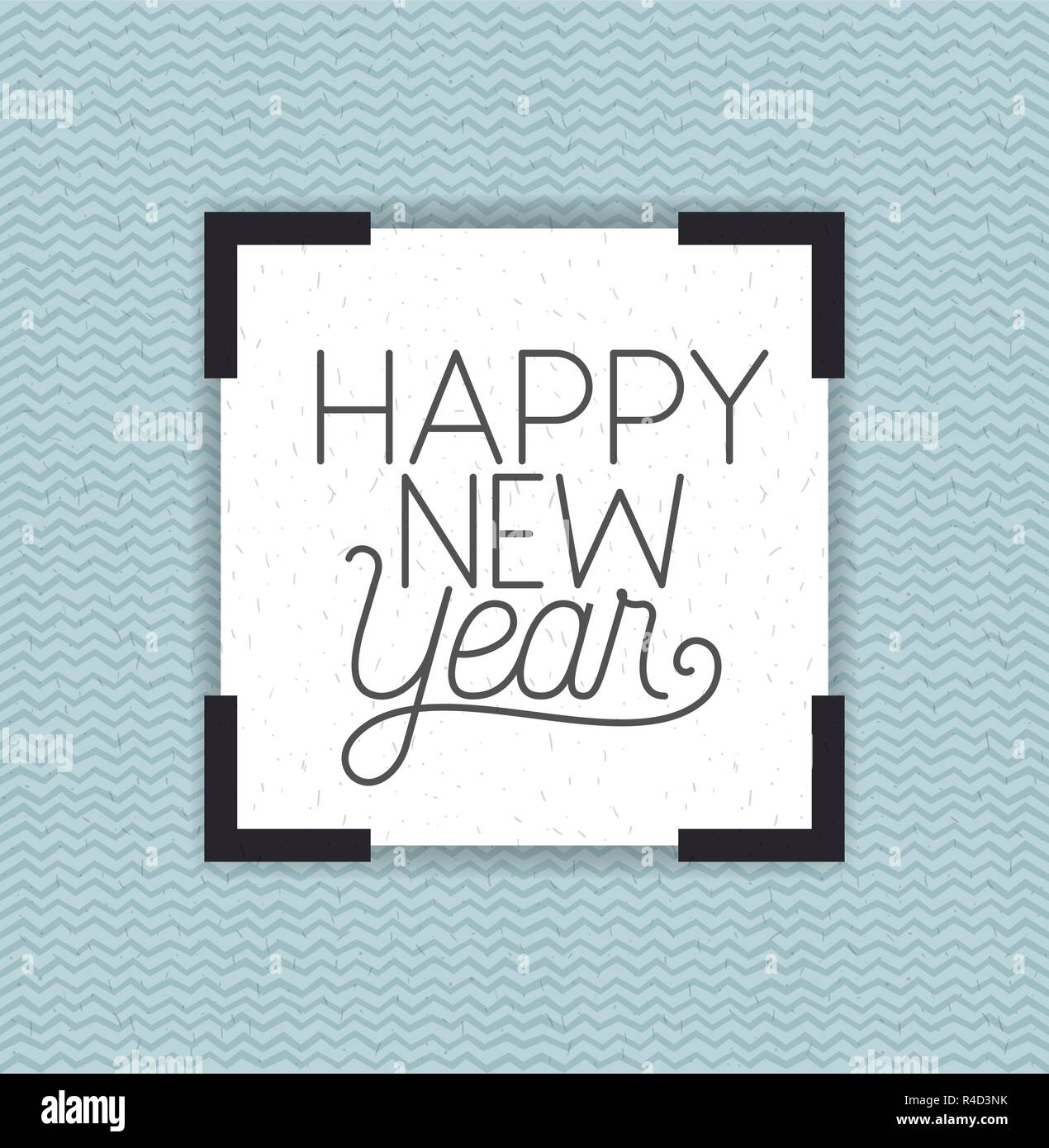 square frame with happy new year lettering Stock Vector Image & Art - Alamy