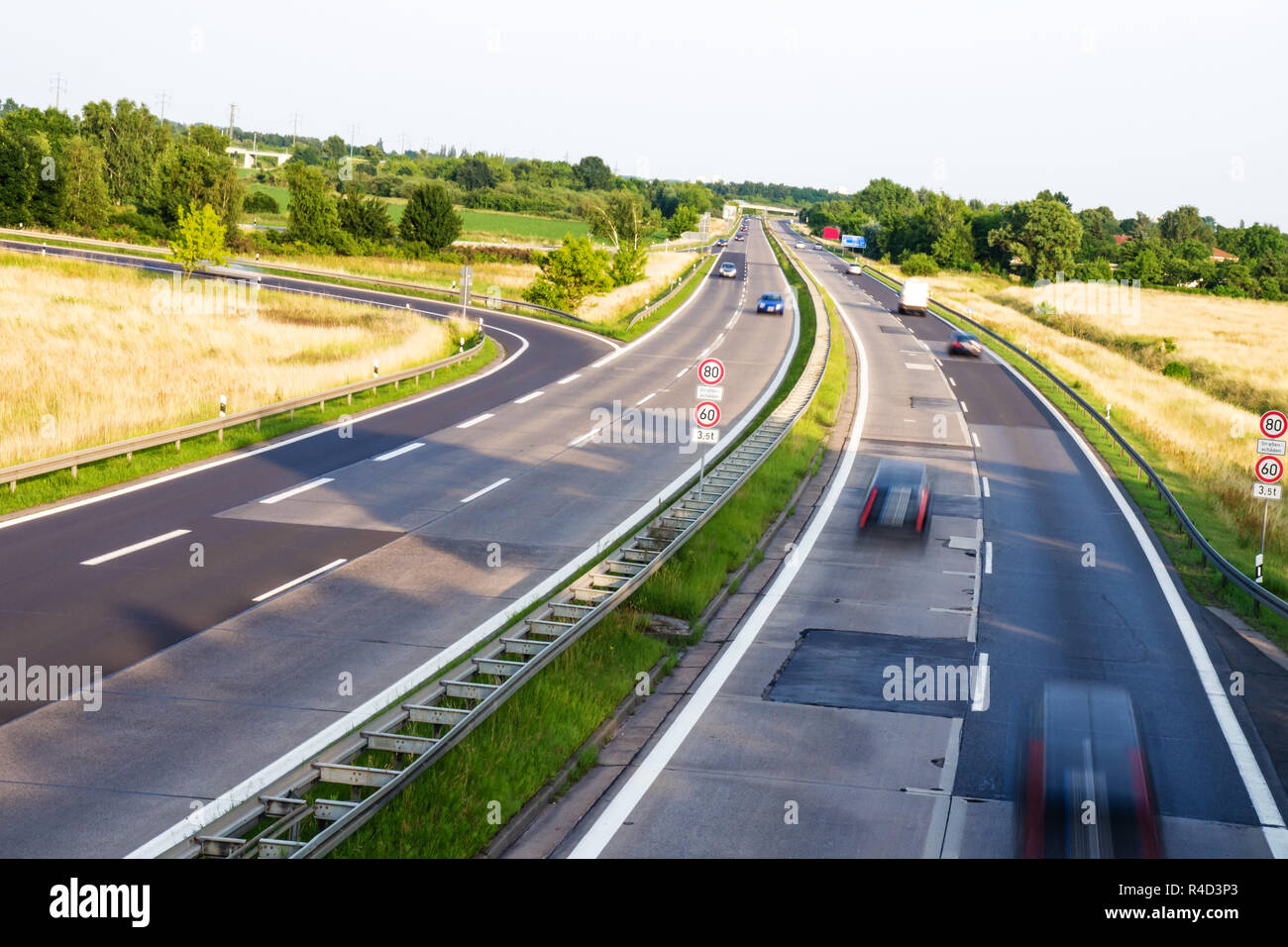 highway in landscape Stock Photo - Alamy