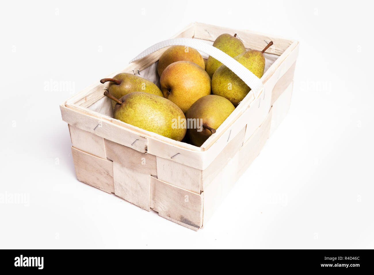 pears in basket Stock Photo - Alamy