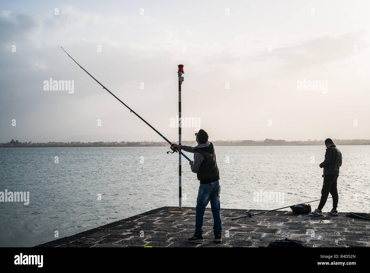 Fisherman, Syracusa, Sicily, Italy, Europe Stock Photo - Alamy