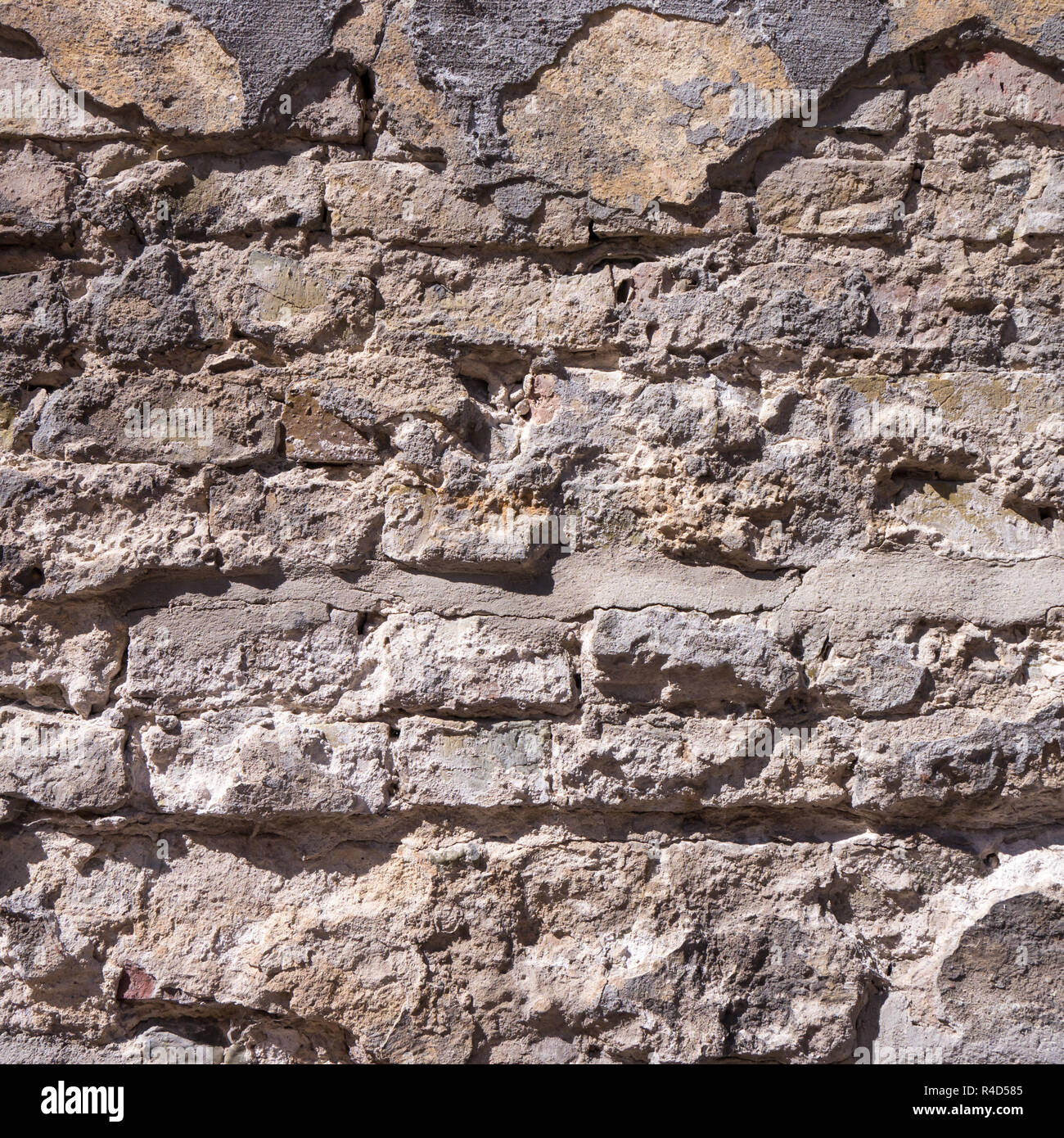 weather-beaten brick wall Stock Photo - Alamy