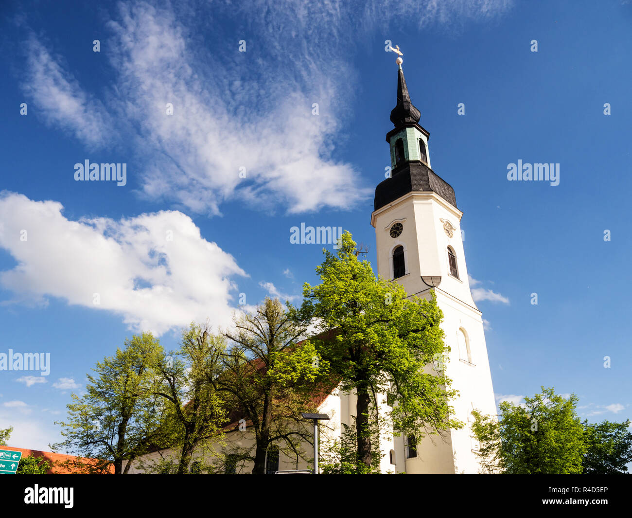 church in luebbenau (spreewald Stock Photo - Alamy