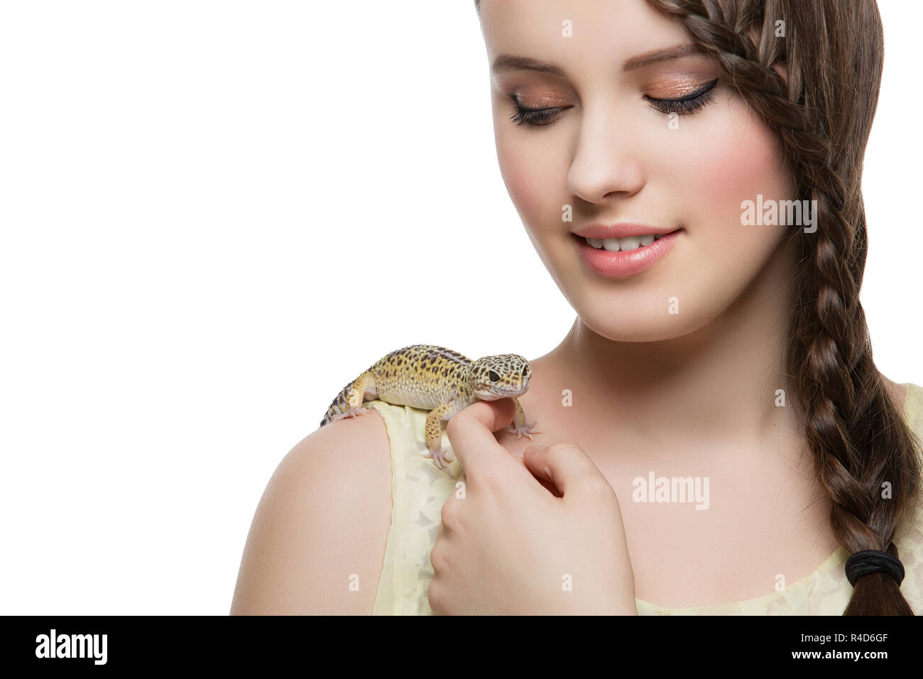 Girl with gicon Stock Photo - Alamy