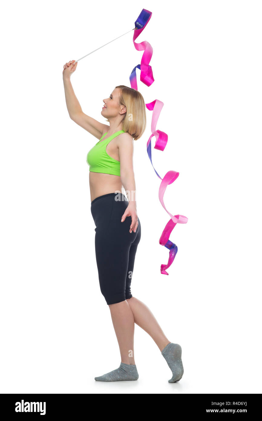 Gymnastic ribbon hi-res stock photography and images - Alamy