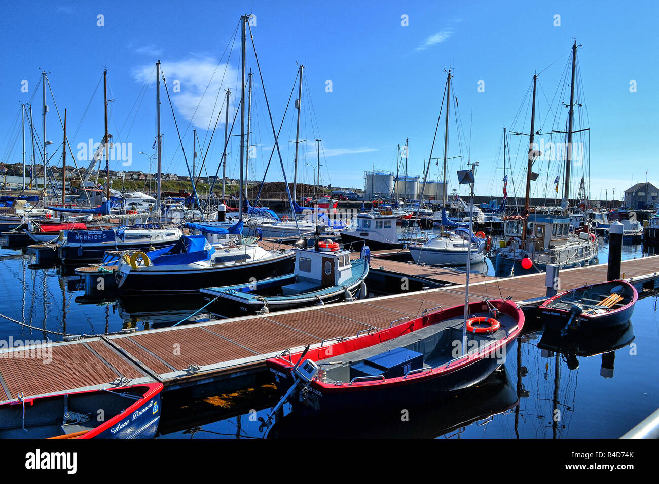 Wick Harbour, Highlands of Scotland UK Stock Photo - Alamy