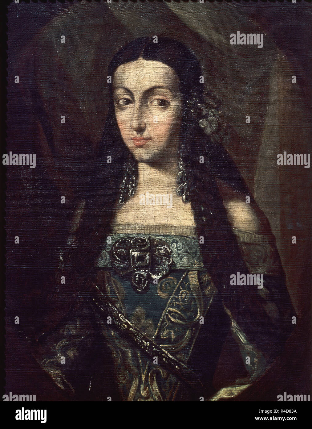 'Portrait of Marie Louise of Orleans', 1687, Oil. Author: ANONIMO SIGLO ...