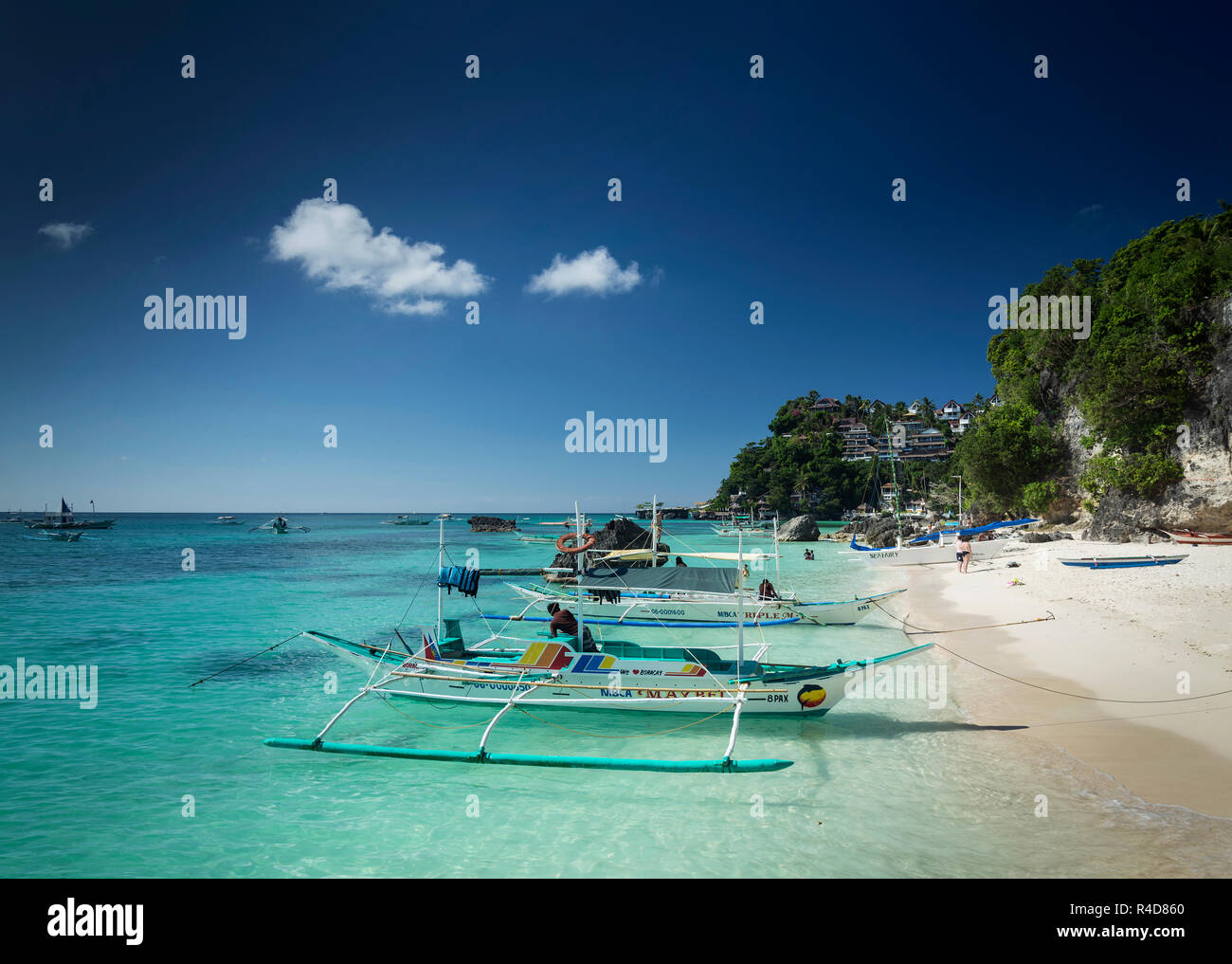diniwid resort beach view in tropical exotic paradise boracay island ...