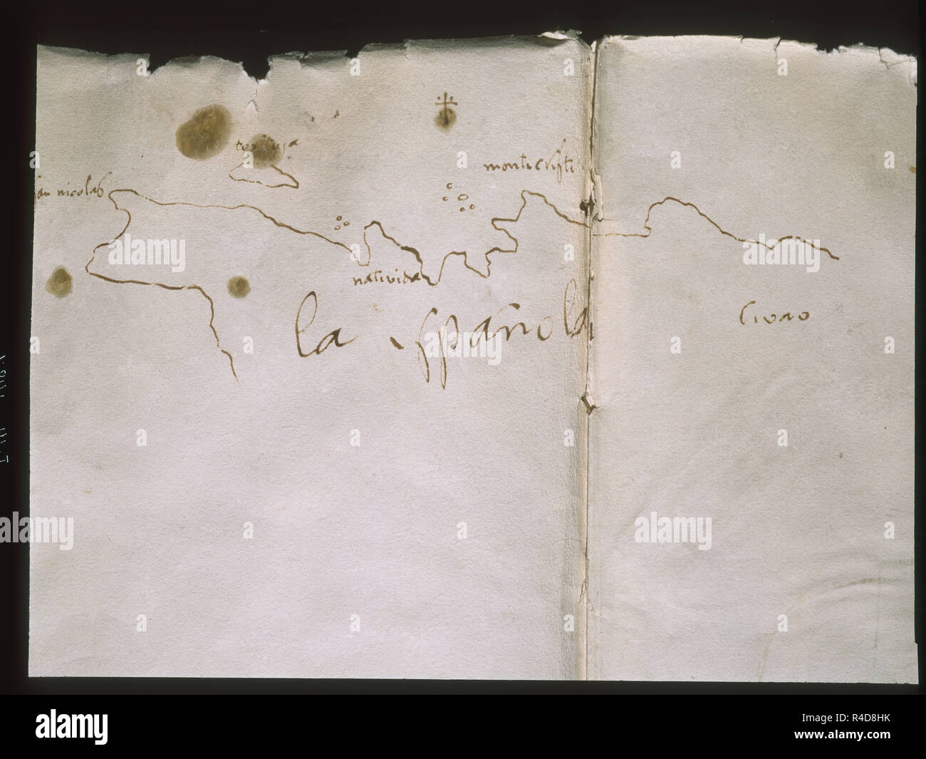 Colon island travel map hi-res stock photography and images - Alamy