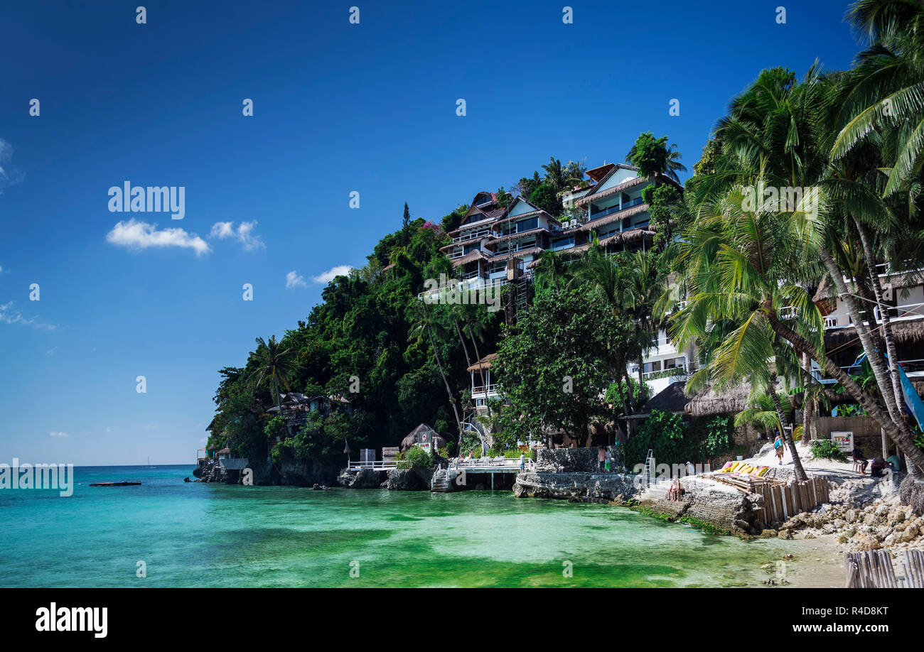 diniwid resort beach view in tropical exotic paradise boracay island ...