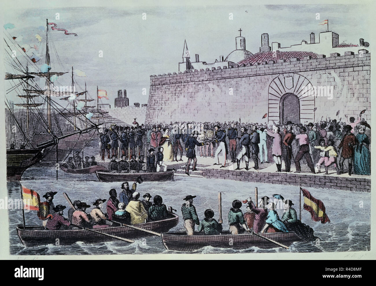 DESEMBARCO DEL GENERAL PRIM (CONDE DE REUS) EN PUERTO RICO ADONDE FUEN ...