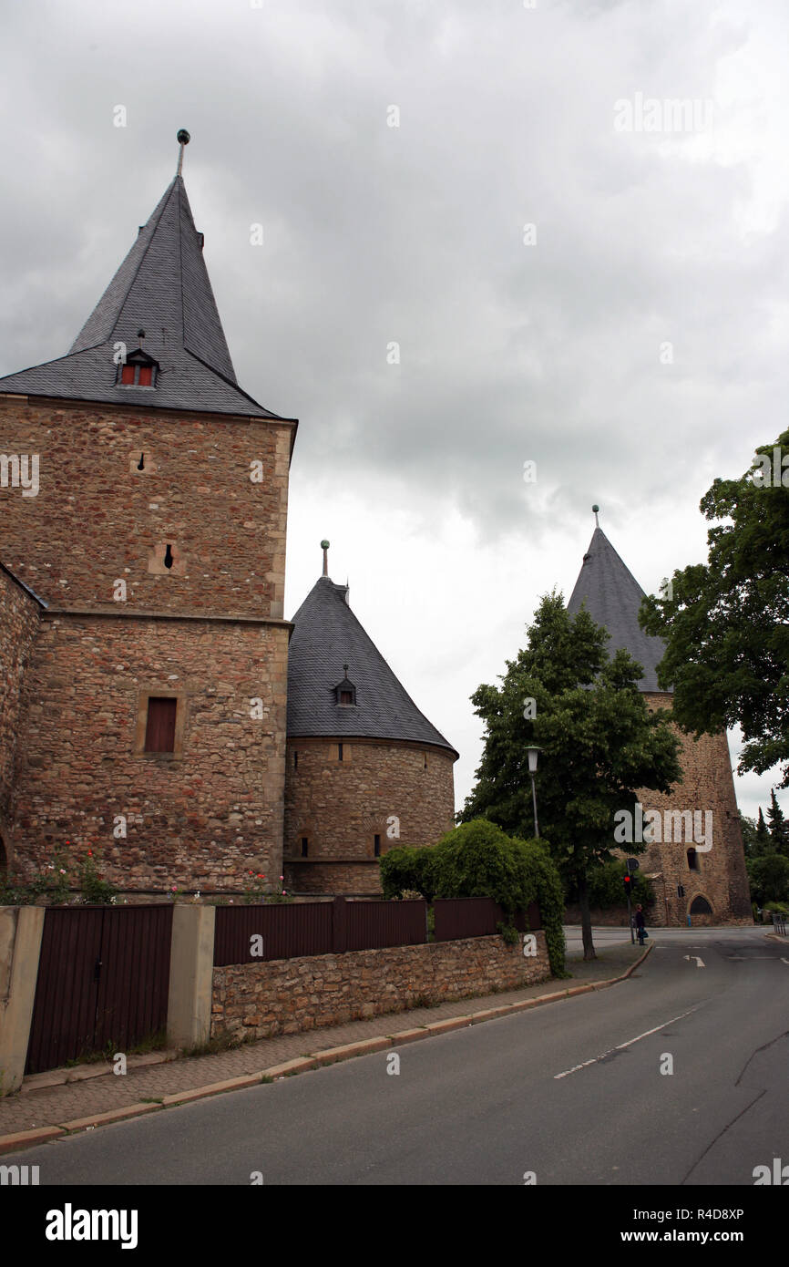 wide gate - city gate of the historic city fortification Stock Photo ...