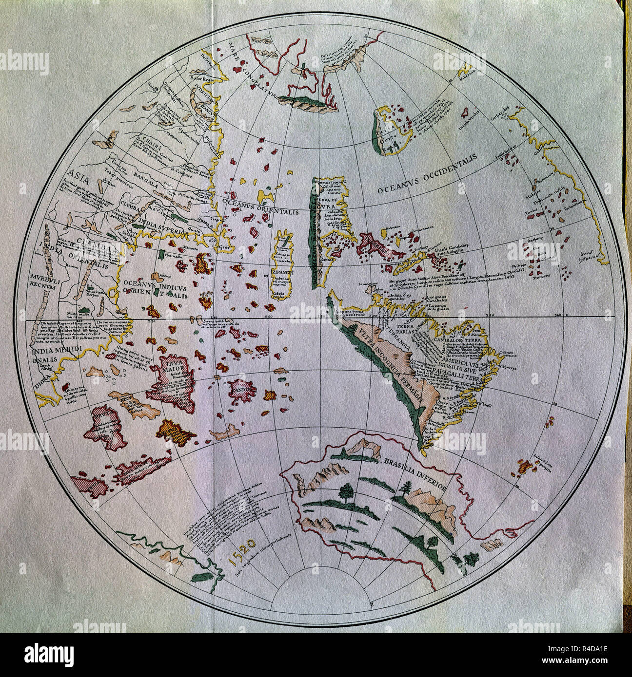 1520 world map hi-res stock photography and images - Alamy