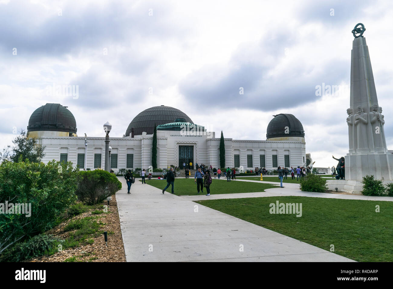 LOS ANGELES, USA - FEBRUARY 19, 2017: picturesque panorama of Griffith Park in Los Angeles, an ...