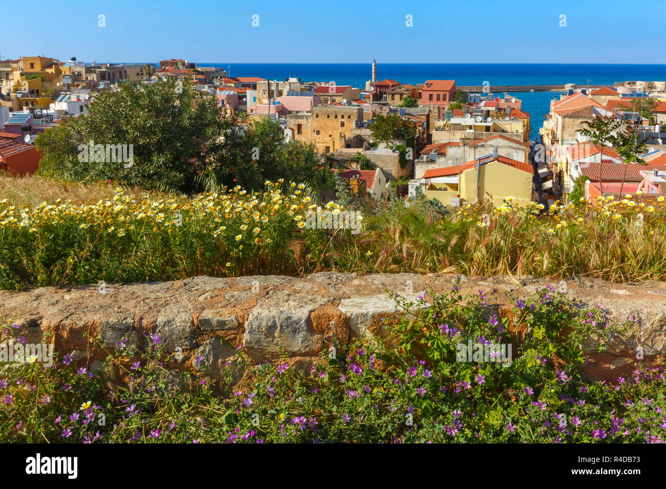 Old town of Chania, Crete, Greece Stock Photo - Alamy
